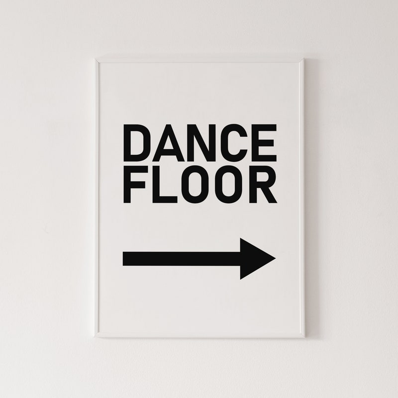 Dance Floor Sign - Etsy