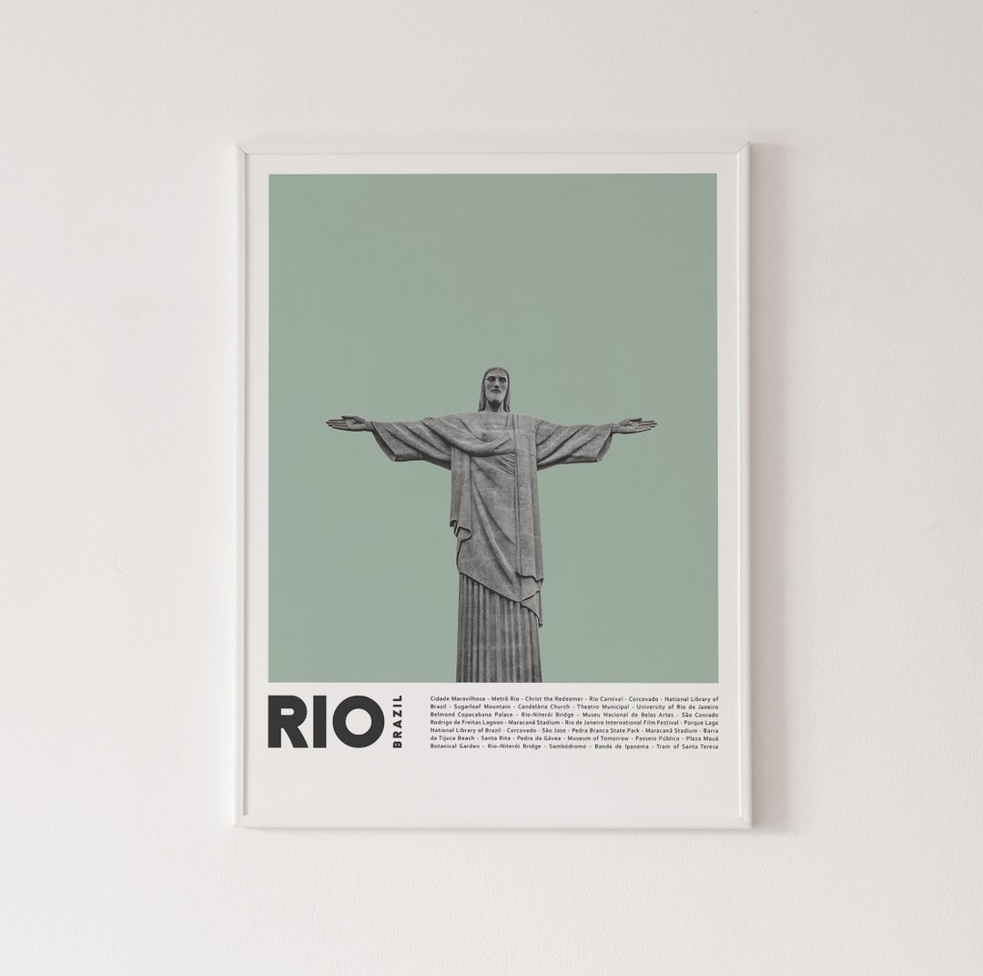 Rio De Janeiro Poster, High Quality Print, Home Decor, Wall Art ...