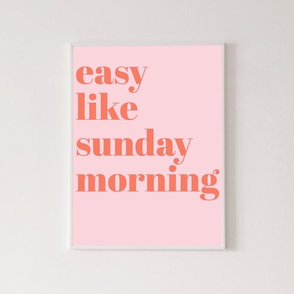 Easy Like Sunday - Etsy