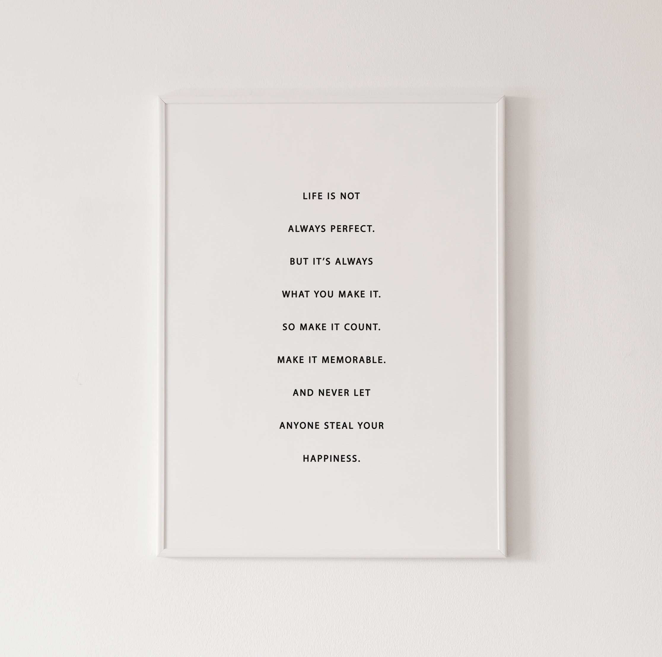 Life is what you make it poster high quality print home | Etsy