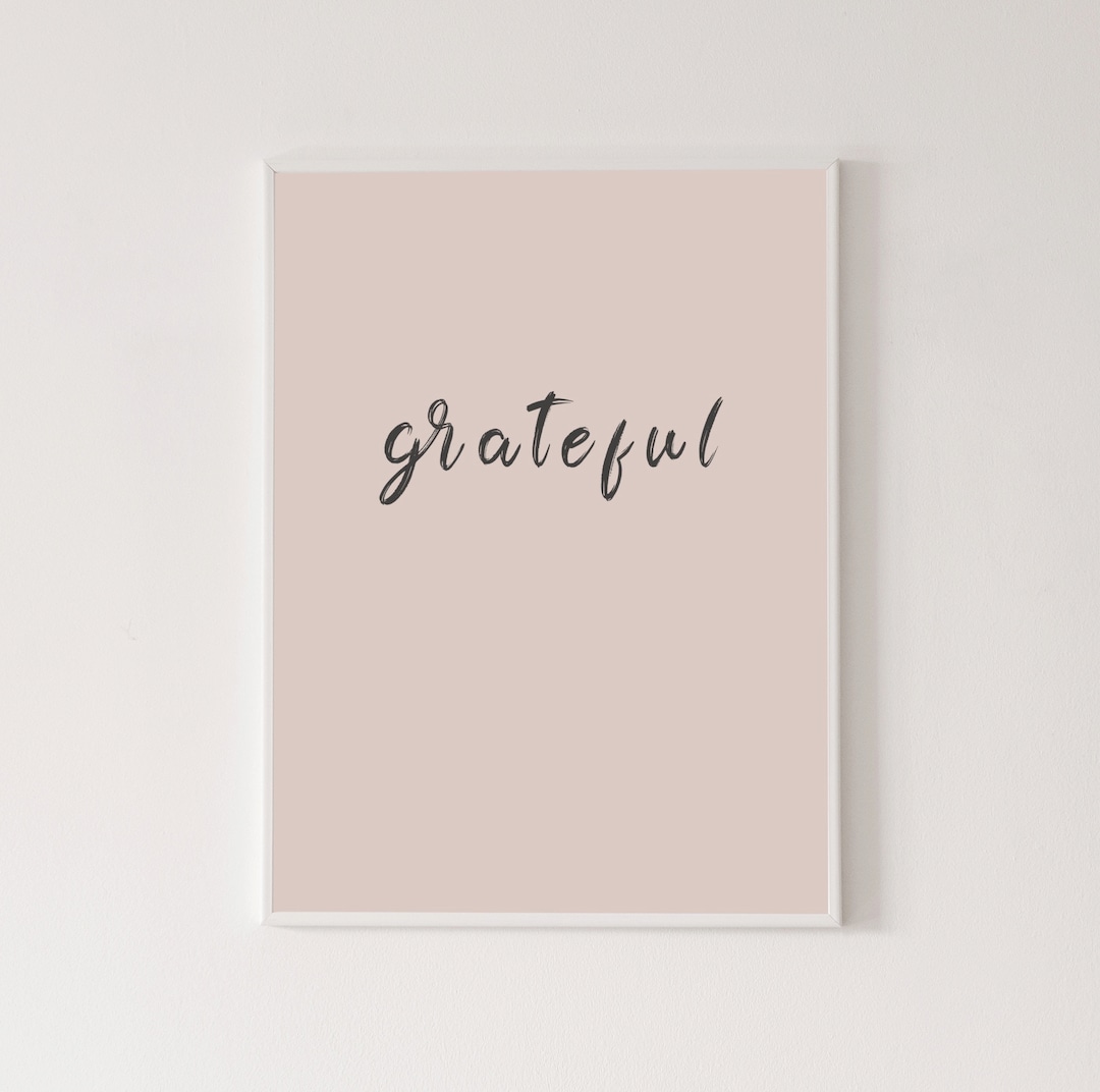Grateful Poster, High Quality Print, Home Decor, Wall Art, Contemporary ...