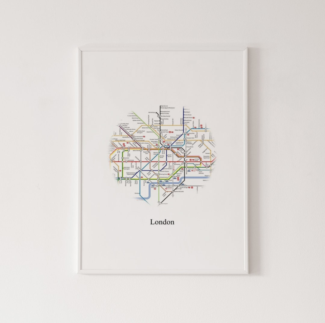 London Tube Poster, High Quality Print, Home Decor, Wall Art ...