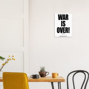 War is Over Poster, the Beatles Poster, John & Yoko Song, John Lennon ...