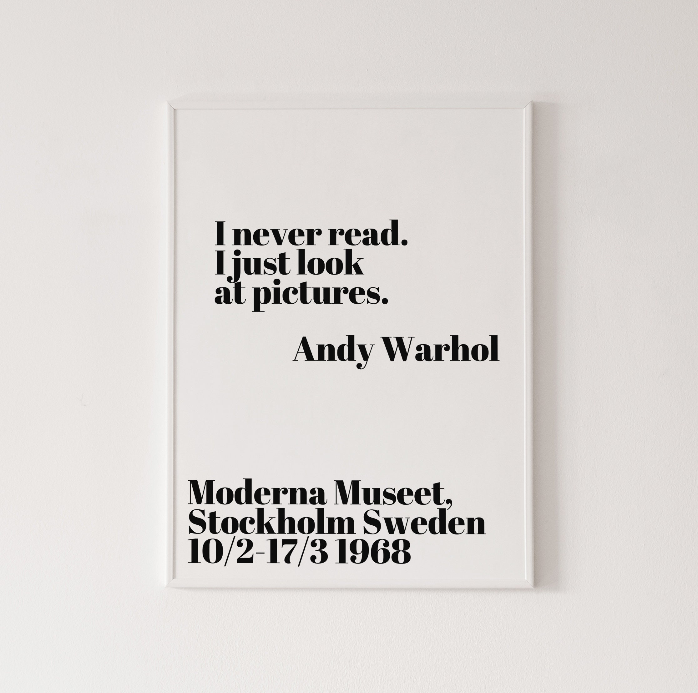 Andy Warhol Quote Posters