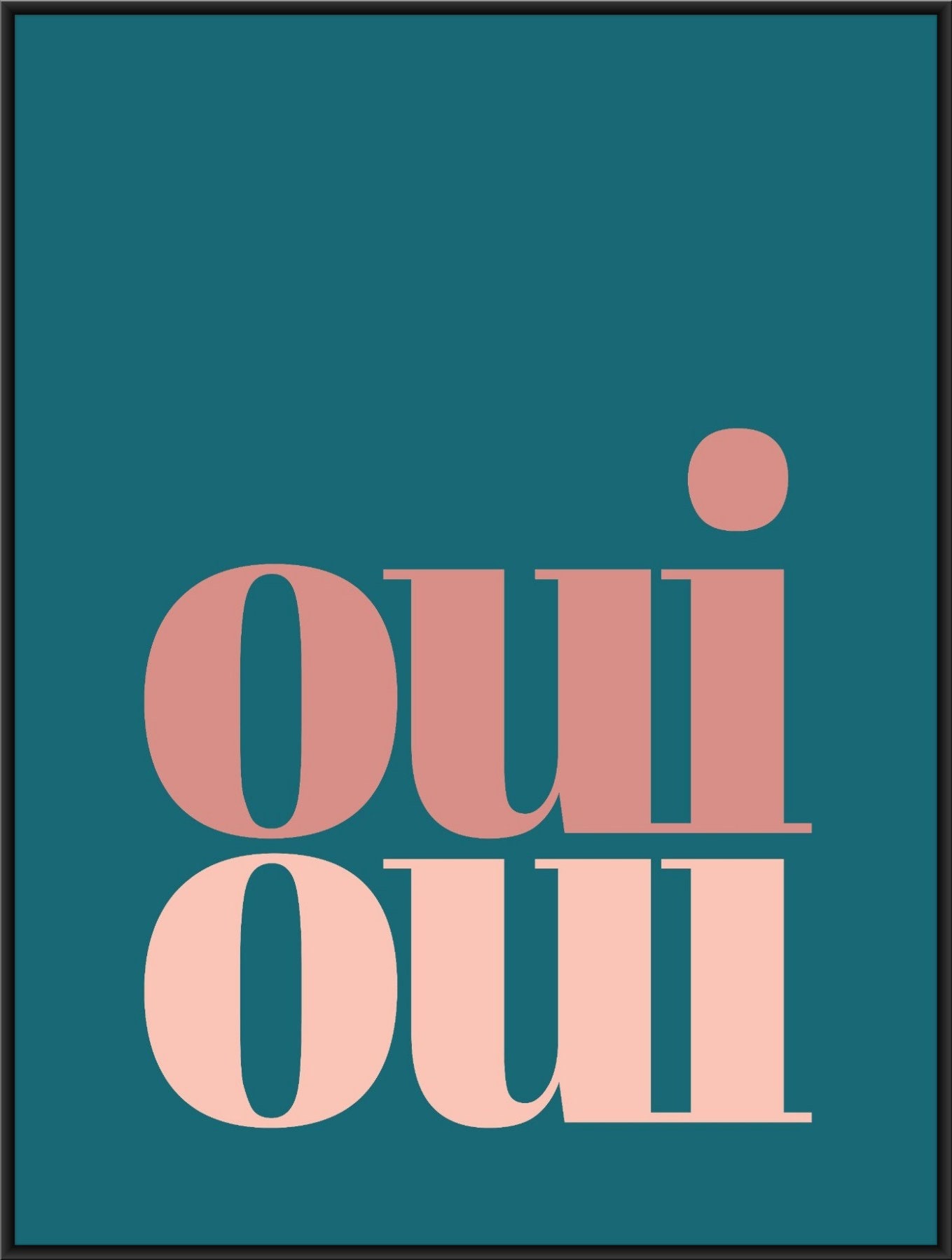 Digital Download Oui Oui Print French Home Decor - Etsy