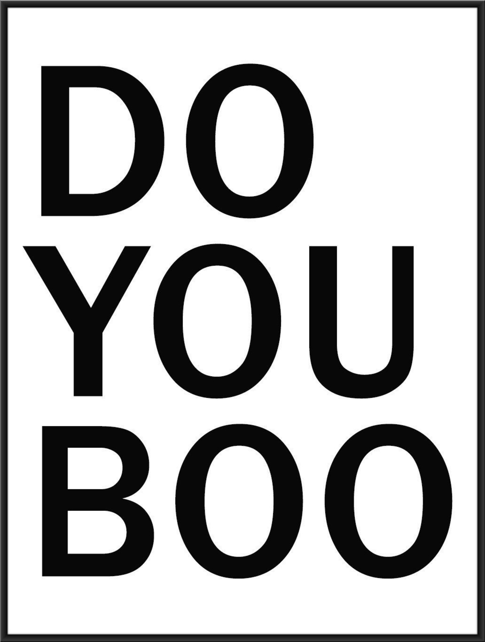 Do You Boo Poster High Quality Print Home Decor Wall Art - Etsy