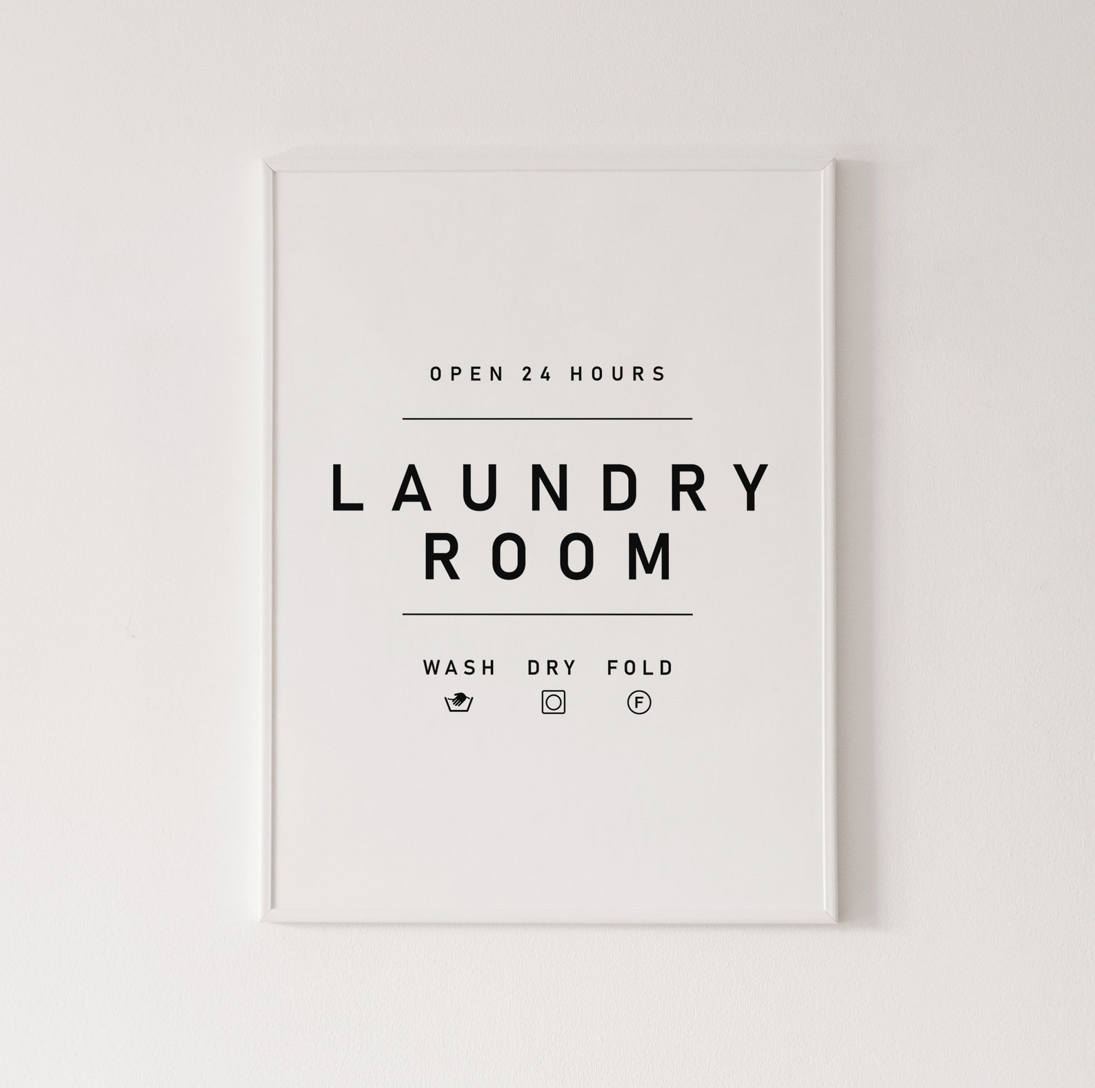 Digital Download, Laundry Print, Laundry Poster, Typographic, Laundry ...