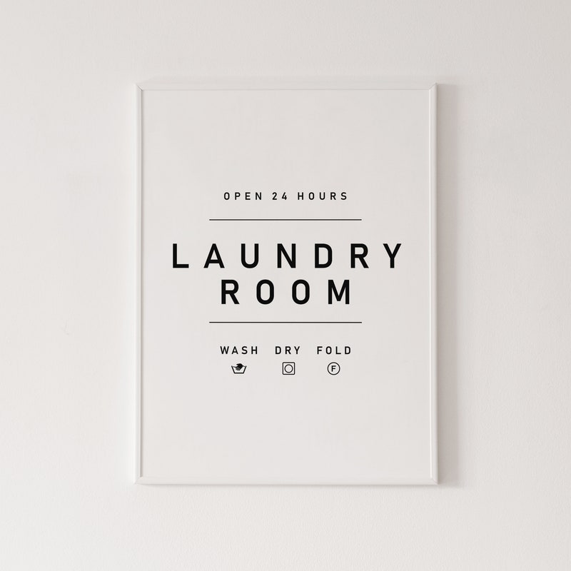 Laundry Poster - Etsy