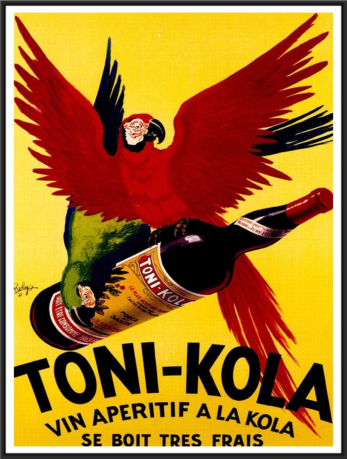 Vintage Toni-kola Poster Classic Advertising Print Alcohol - Etsy UK