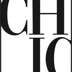Chic Poster, High Quality Print, Home Decor, Wall Art, Contemporary ...