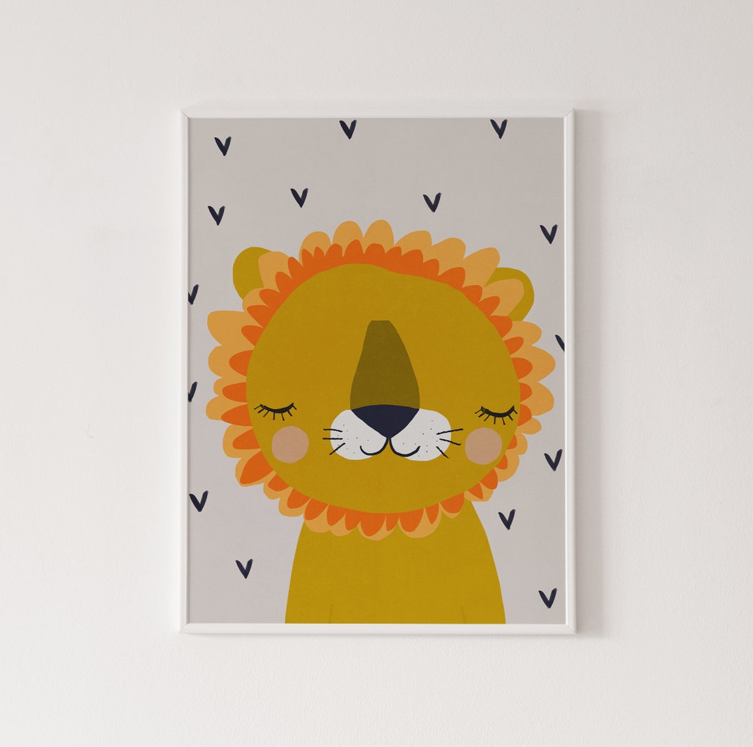 Little Lion Print, Lion Poster, Nursery Decor, Kids Bedroom Poster ...