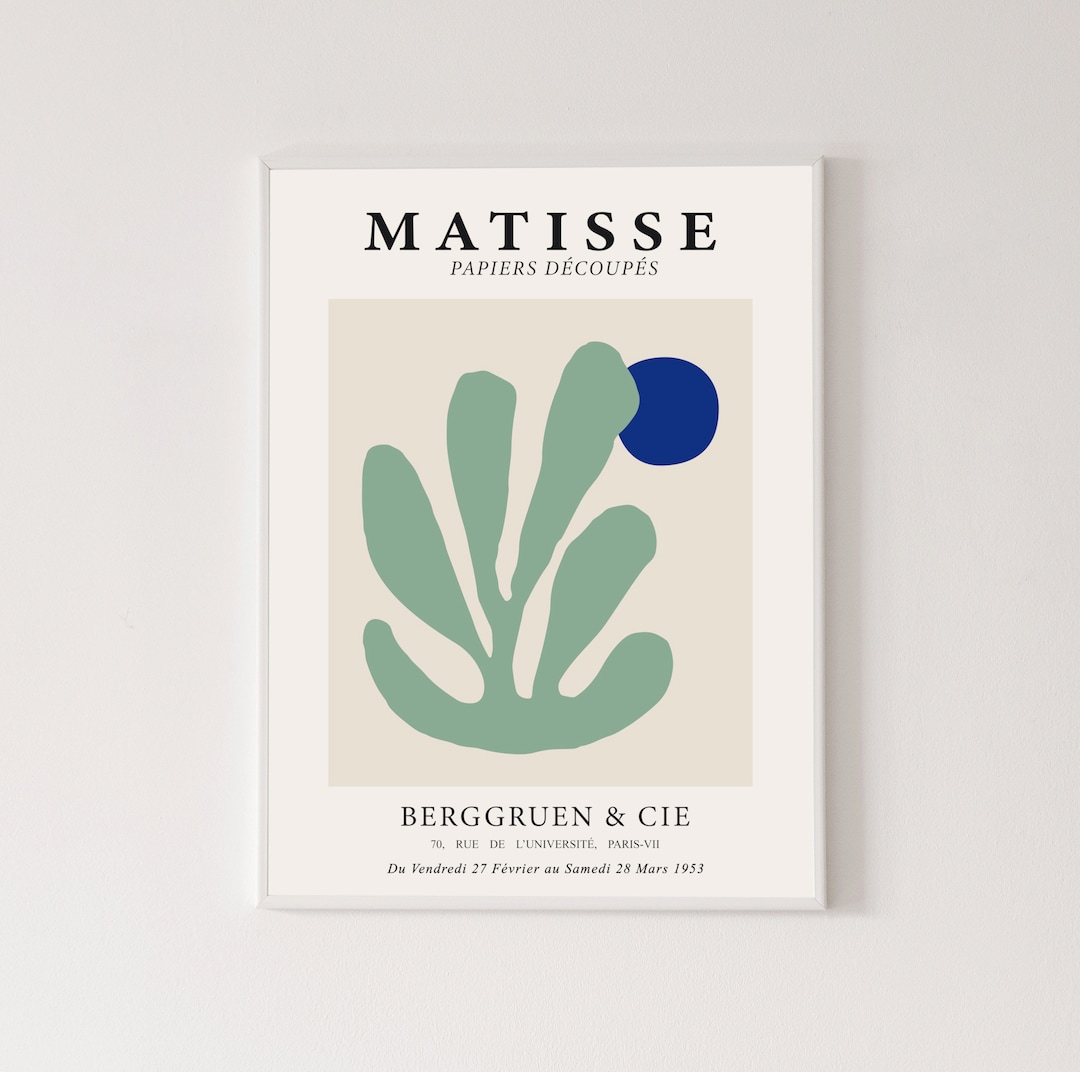 Matisse Exhibition Poster Poster, Henri Matisse Print, High Quality ...