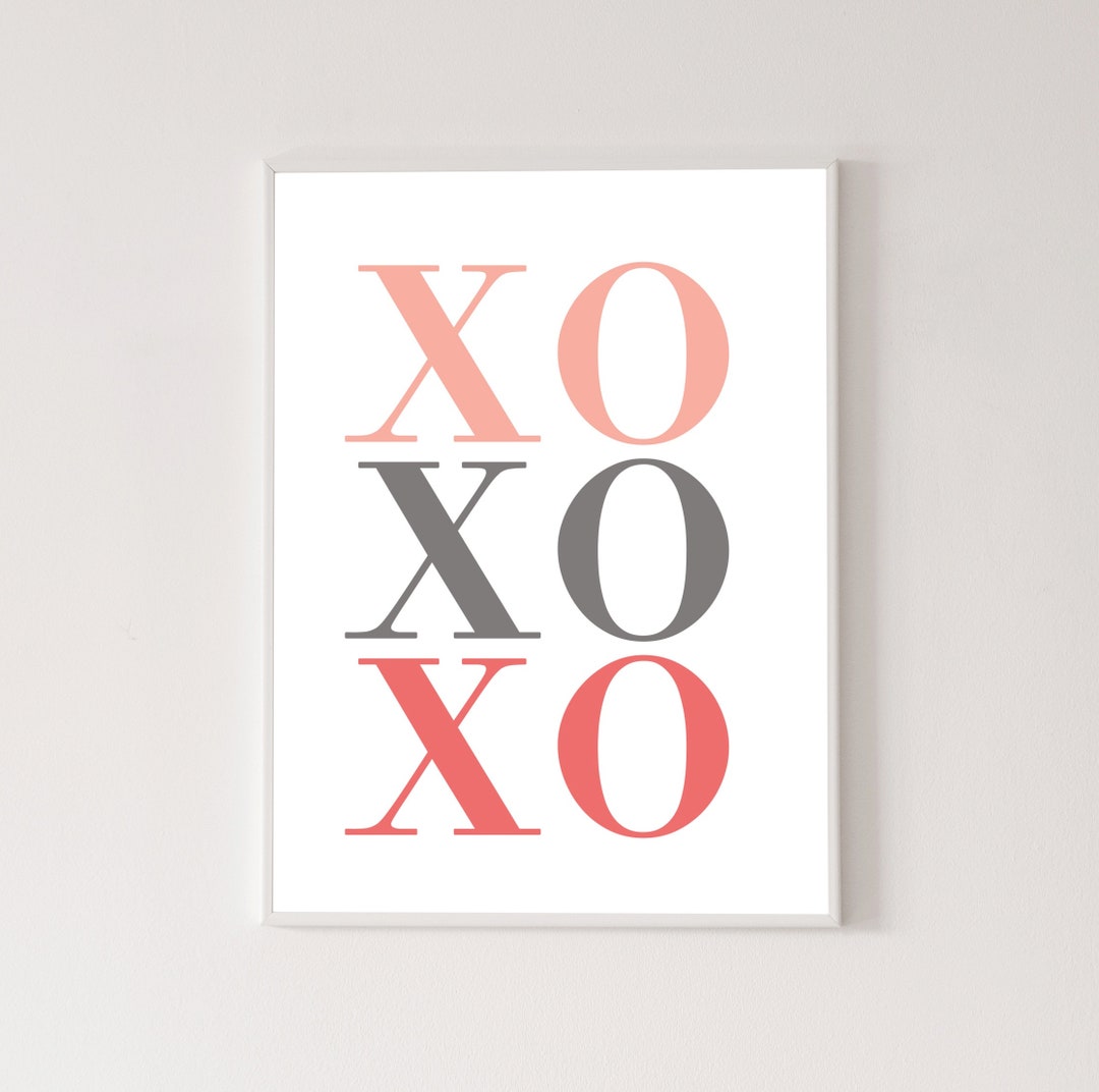 XOXOXO Poster, High Quality Print, Home Decor, Wall Art, Contemporary ...