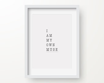 I am my own muse | Etsy