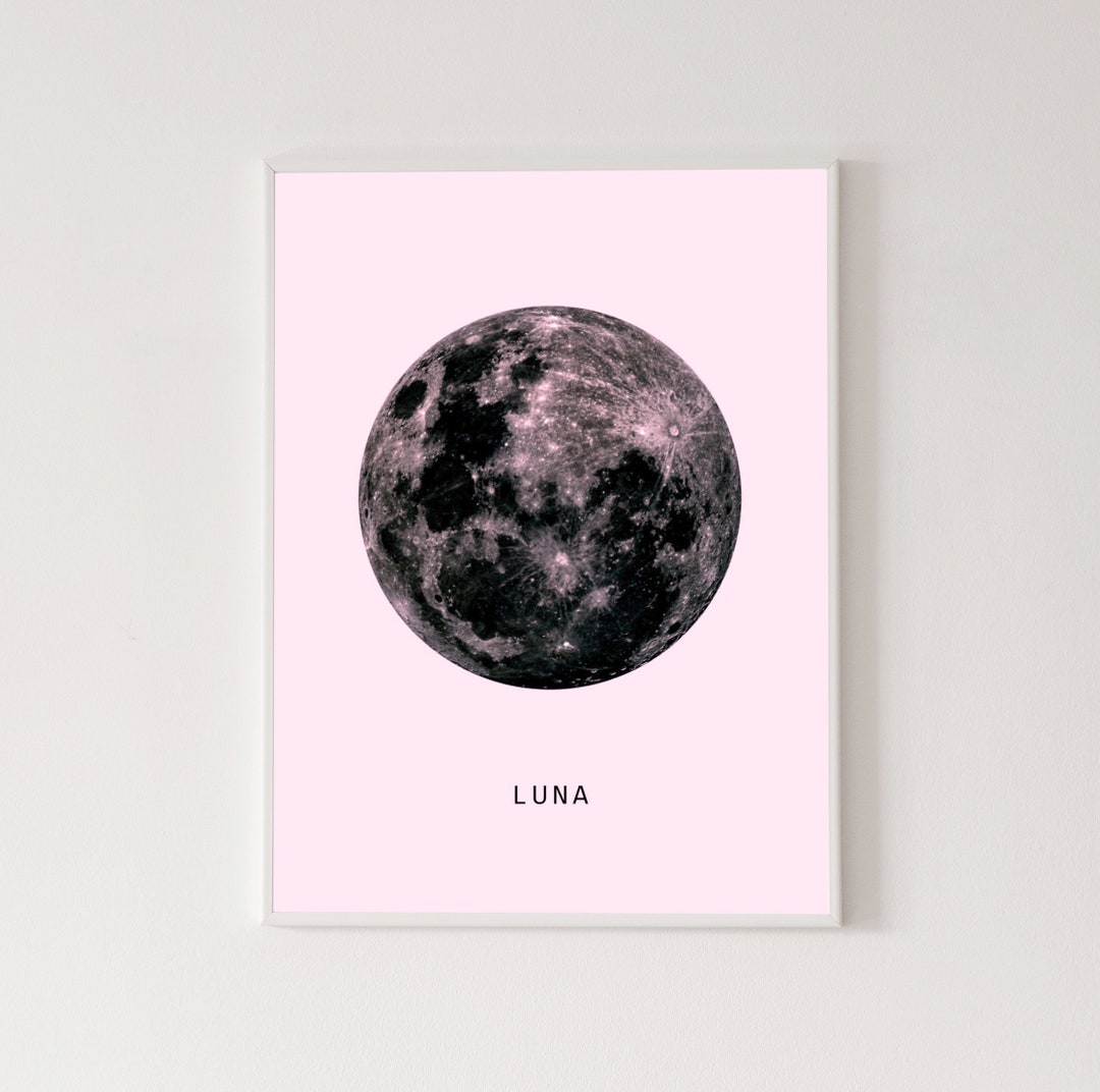 Luna Poster, High Quality Print, Home Decor, Wall Art, Contemporary ...