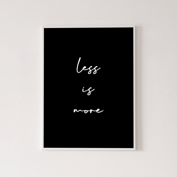 Less is More - Etsy