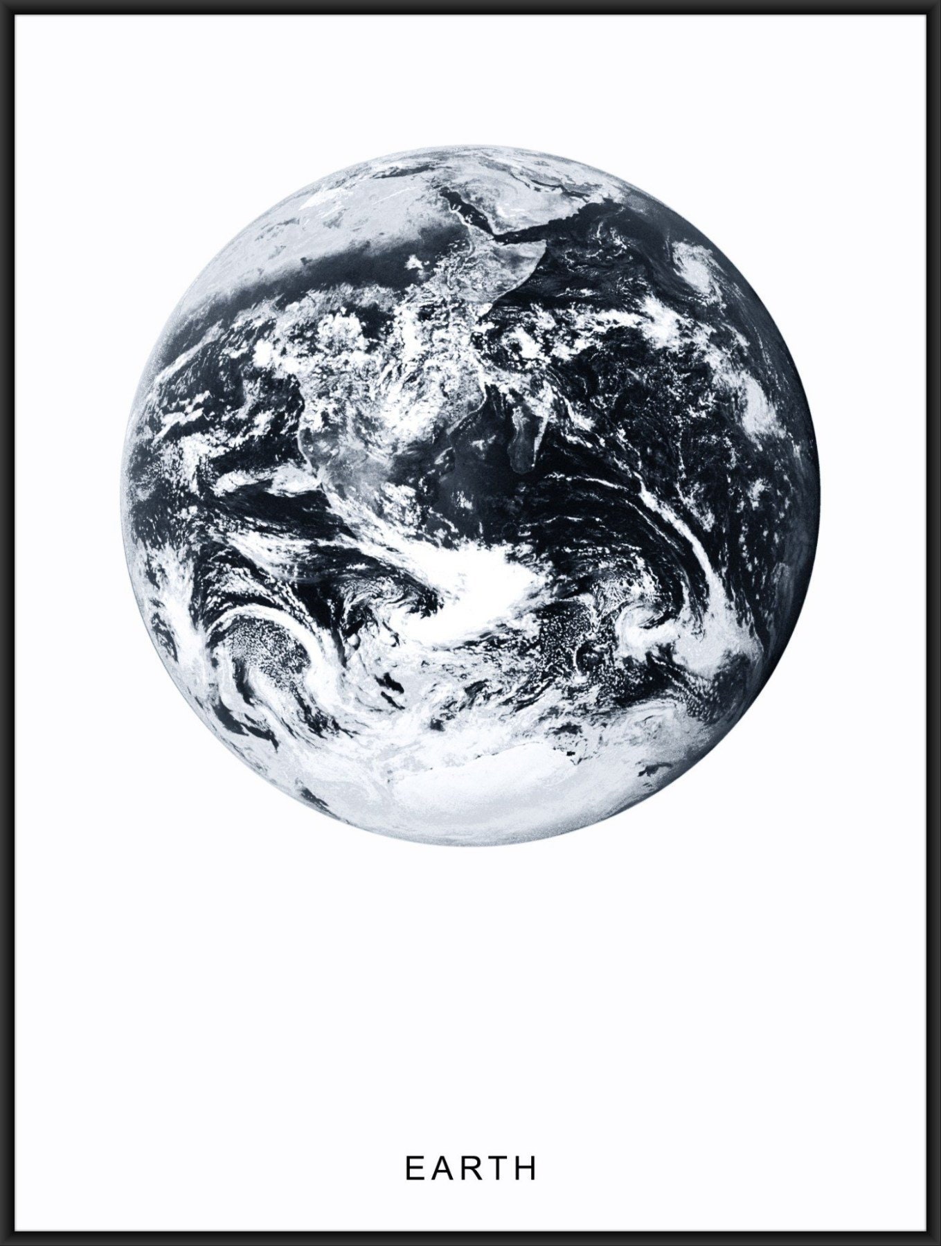 Earth Poster, High Quality Print, Home Decor, Wall Art, Contemporary ...