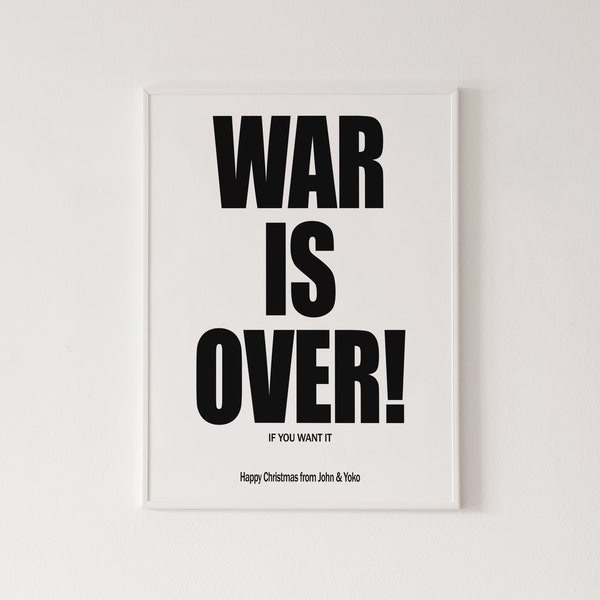 War is Over - Etsy