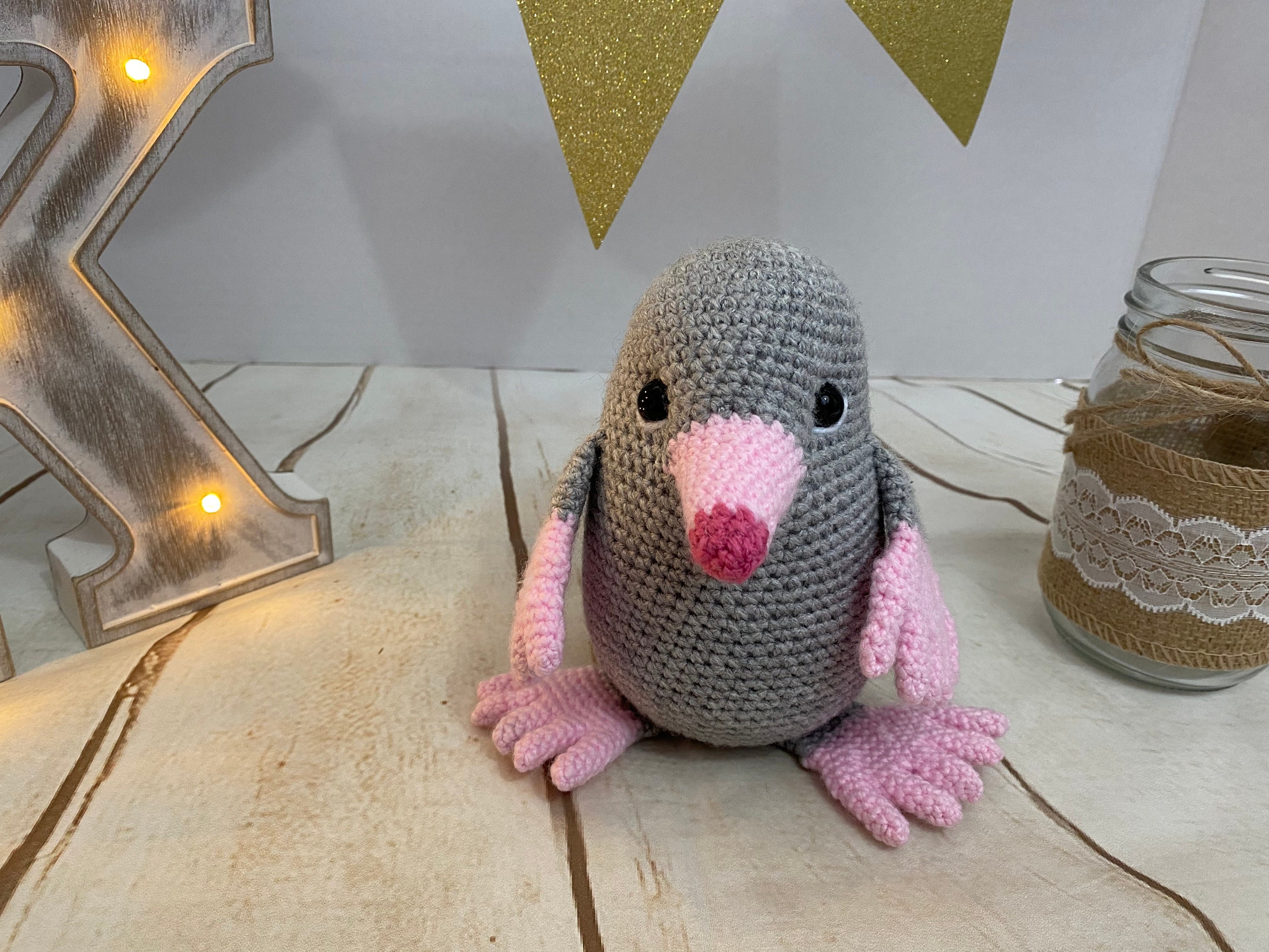 Handmade crochet Molly Mole. Mole stuffed animal. Handmade | Etsy