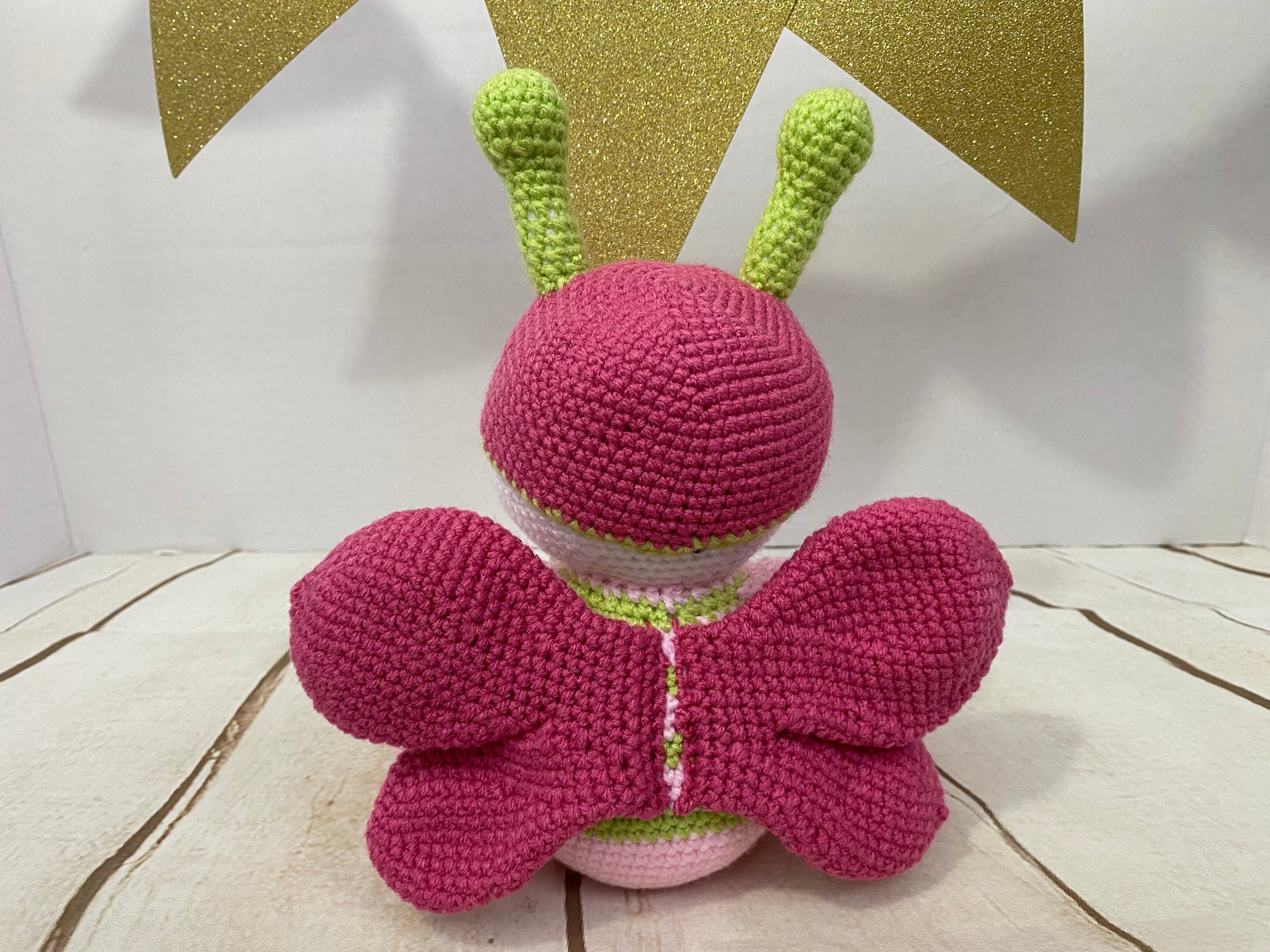 Papillon au crochet fait à la main. Beau papillon amigurumi. | Etsy France