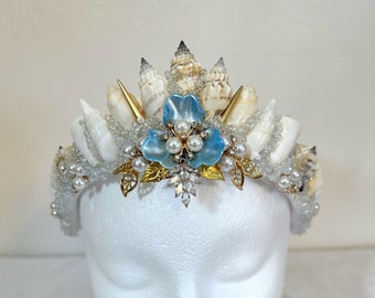 Mermaid Crown, Adult Mermaid Crown, Seashell Crown, Beach Crown ...