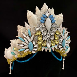 Mermaid Crown, Adult Mermaid Crown, Seashell Crown, Beach Crown ...