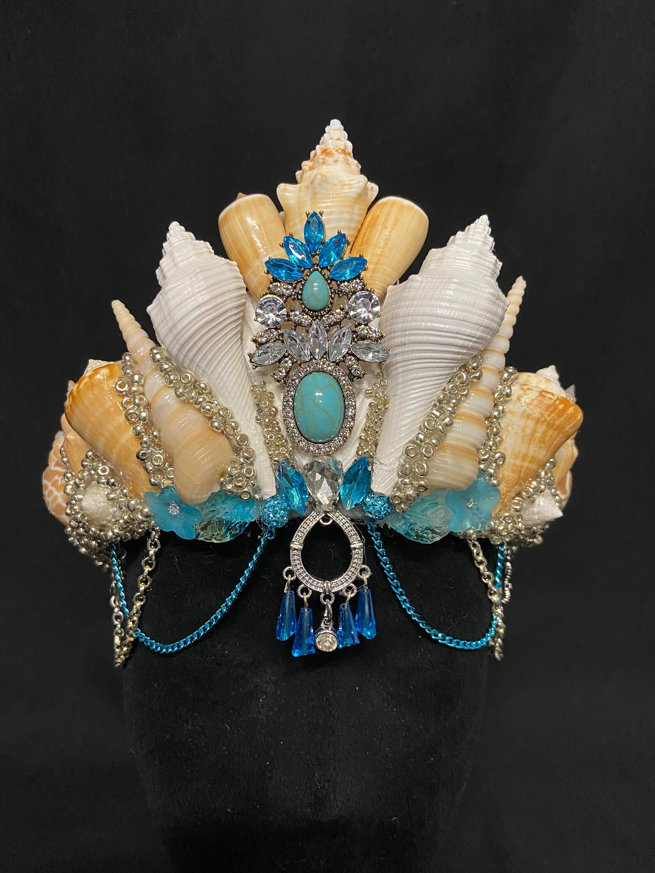 Mermaid Crown, Adult Mermaid Crown, Seashell Crown, Beach Crown ...