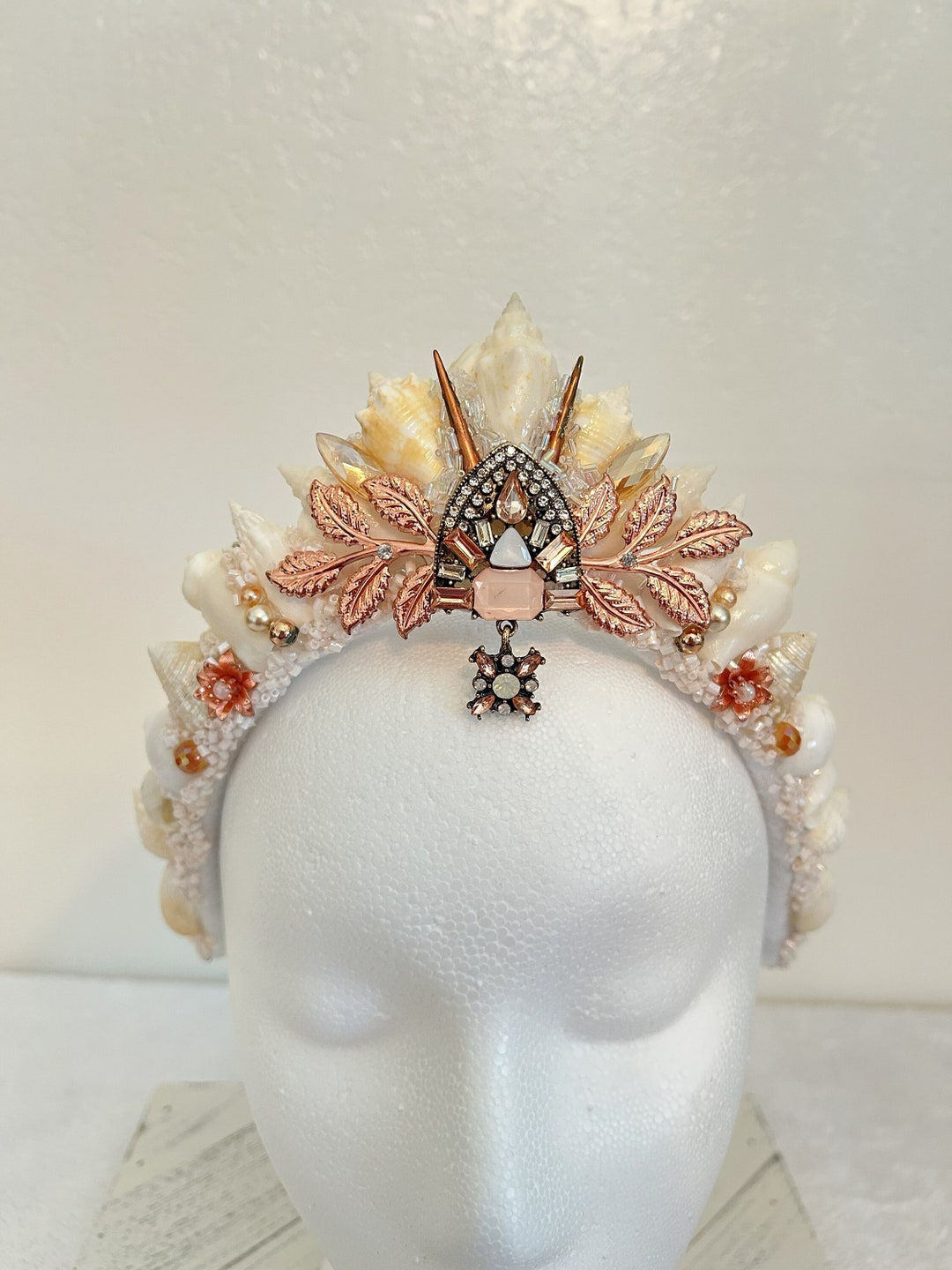 Mermaid Crown, Adult Mermaid Crown, Seashell Crown, Beach Crown ...