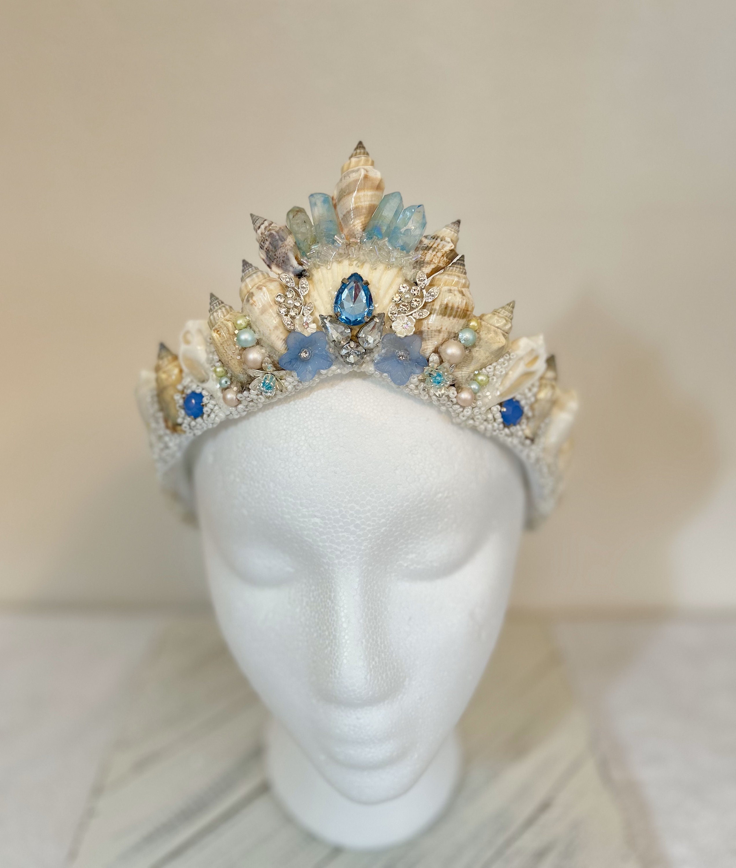 Mermaid Crown, Adult Mermaid Crown, Seashell Crown, Beach Crown ...