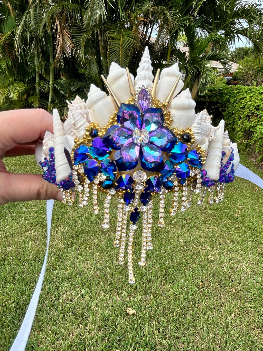 Mermaid Crown, Adult Mermaid Crown, Seashell Crown, Beach Crown ...