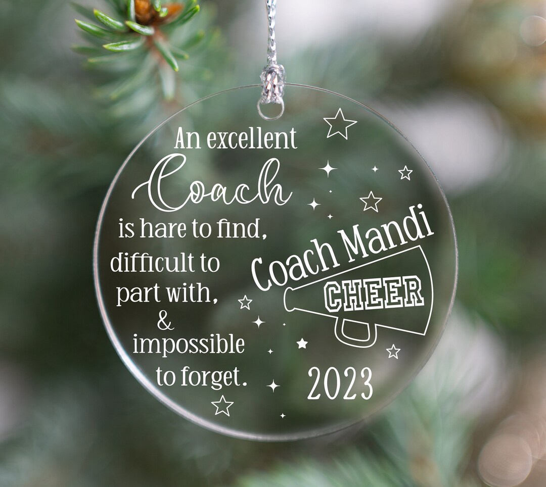 Cheer Coach Gift, Coach Ornament, Christmas Gift for Cheer Coach ...