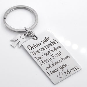 Personalized Drive Safe Key Chain, Gift for New Driver, Sweet 16 - Etsy