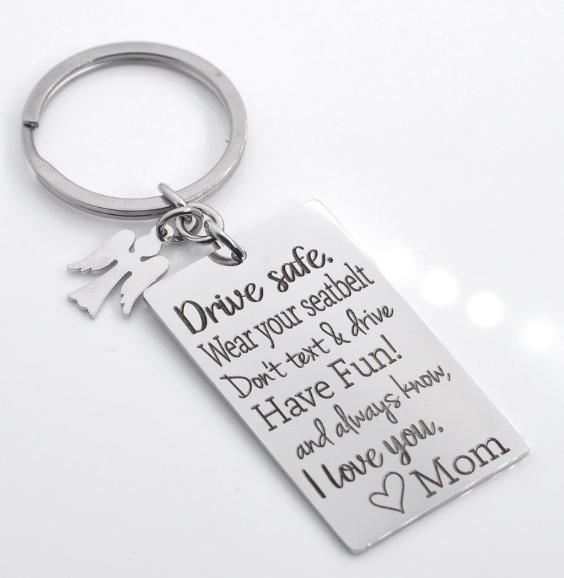 Personalized Drive Safe Key Chain Gift for New Driver Sweet - Etsy