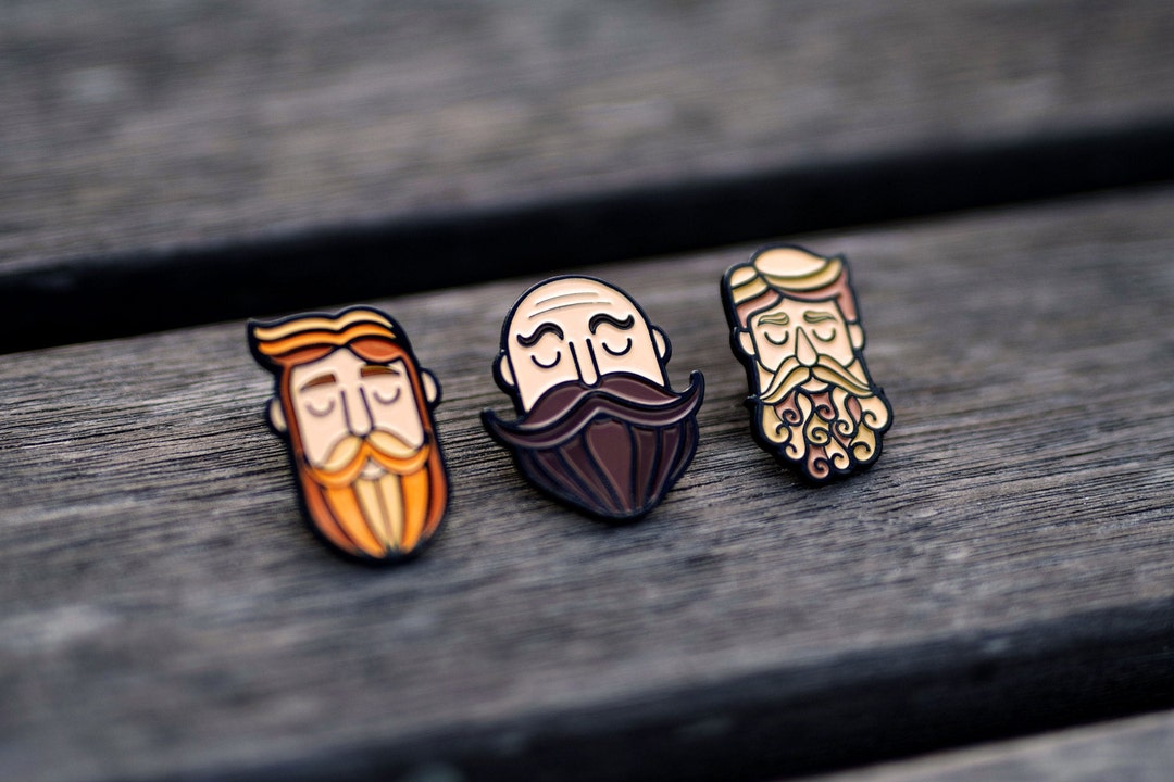 Movember | No Shave November Enamel Pins | Soft Enamel - Etsy