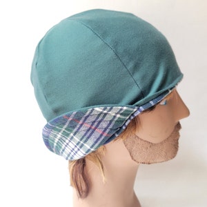 Plaid Flannel Weld Cap, Winter Welders Hat/beanie, Reversible/lined ...