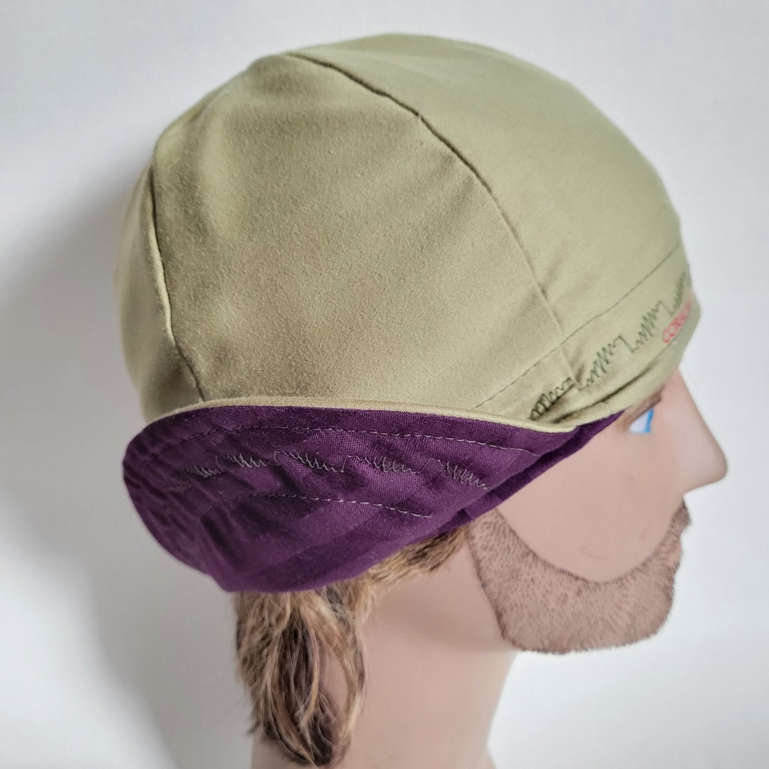 Unisex Welding Cap Reversible Welder Hat Fitter Soft Cap Weld Hood ...