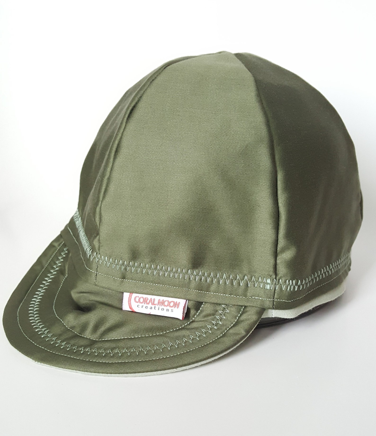Luxury Cotton Sateen Welding Cap Reversible Weld Cap Green | Etsy