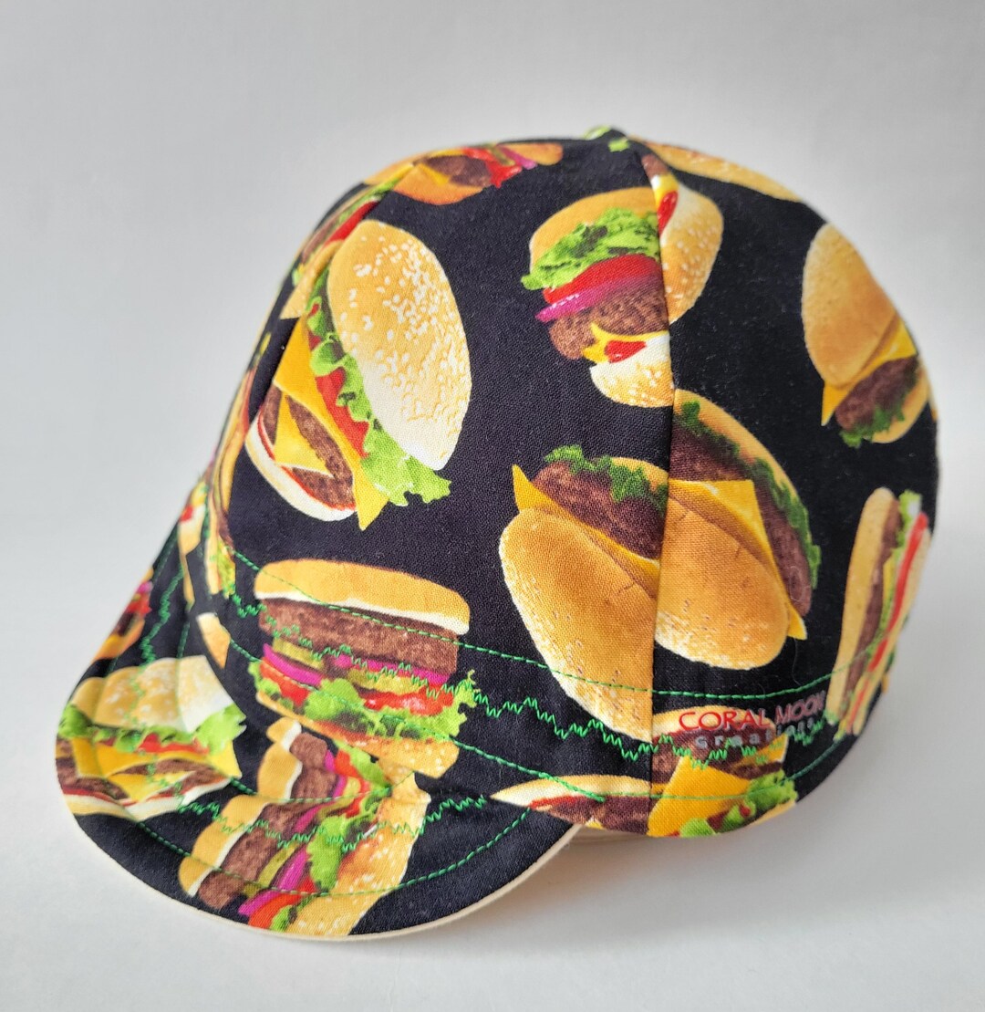 Burgers Custom Cotton Reversible Welding Cap Gift for Welder Headwear ...