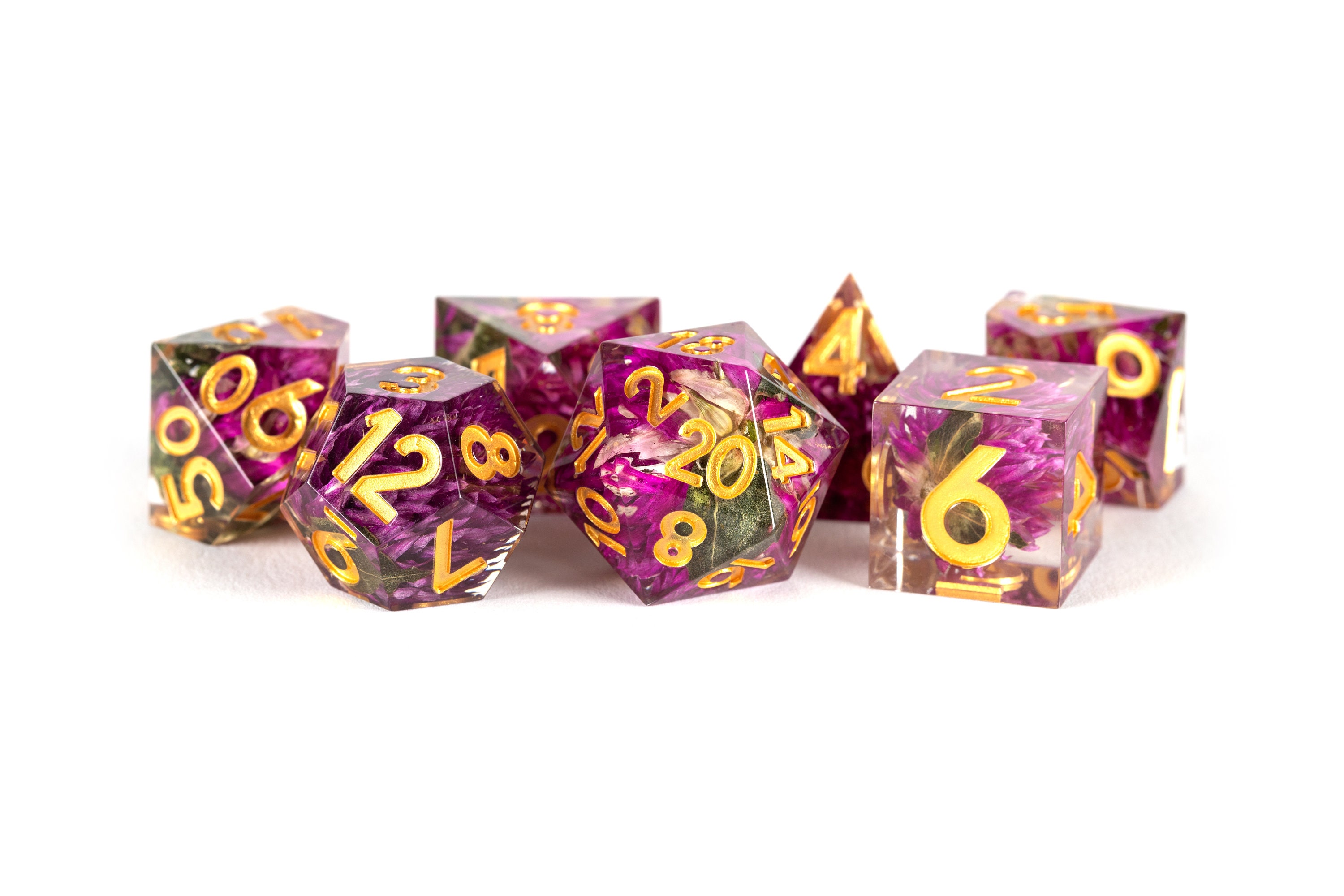 Thousand Day Red Flower Dice: Hand Crafted Sharp Edge Resin | Etsy