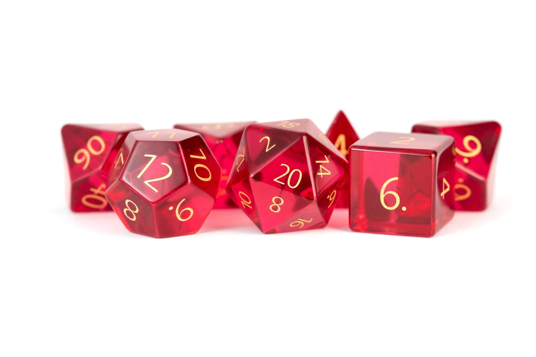 Zircon Glass Birthstone Dice: July Ruby - Etsy