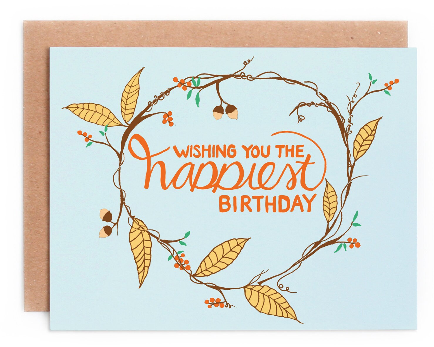 Wishing you the happiest birthday positive birthday fall | Etsy