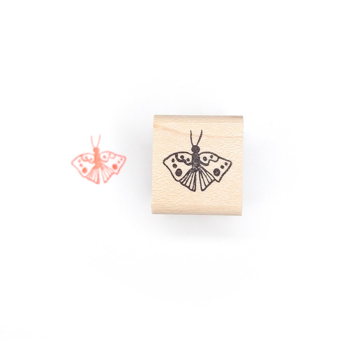 Butterfly Mini Stamp, Butterfly Rubber Stamp - Etsy