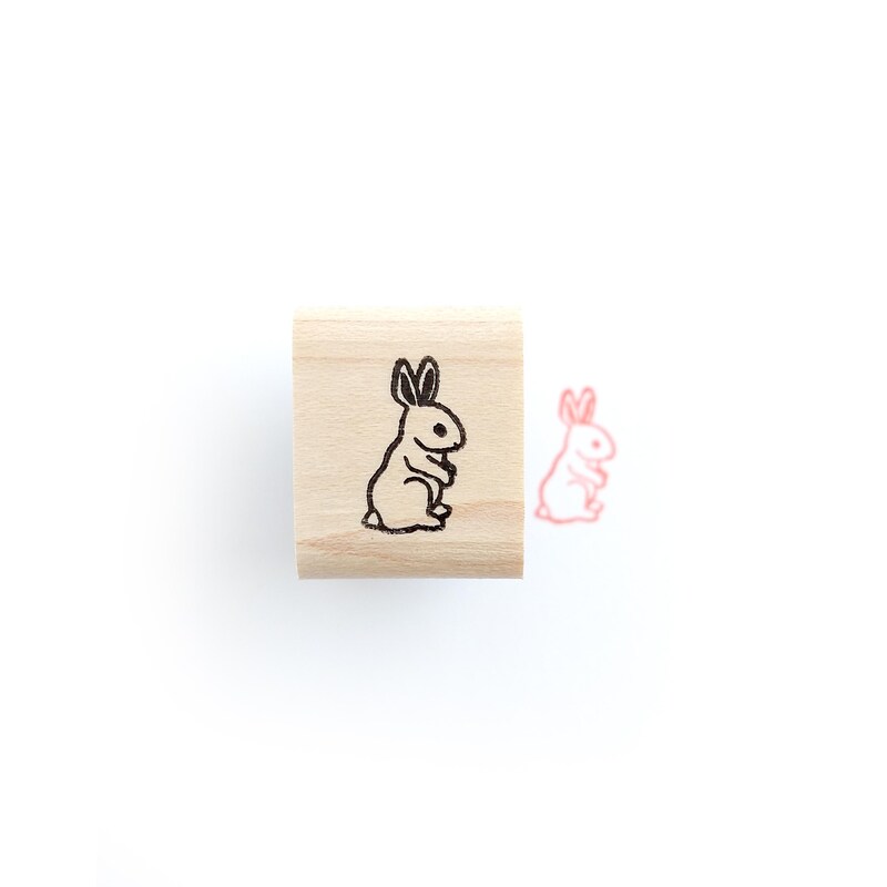 Bunny Rubber Stamp - Etsy