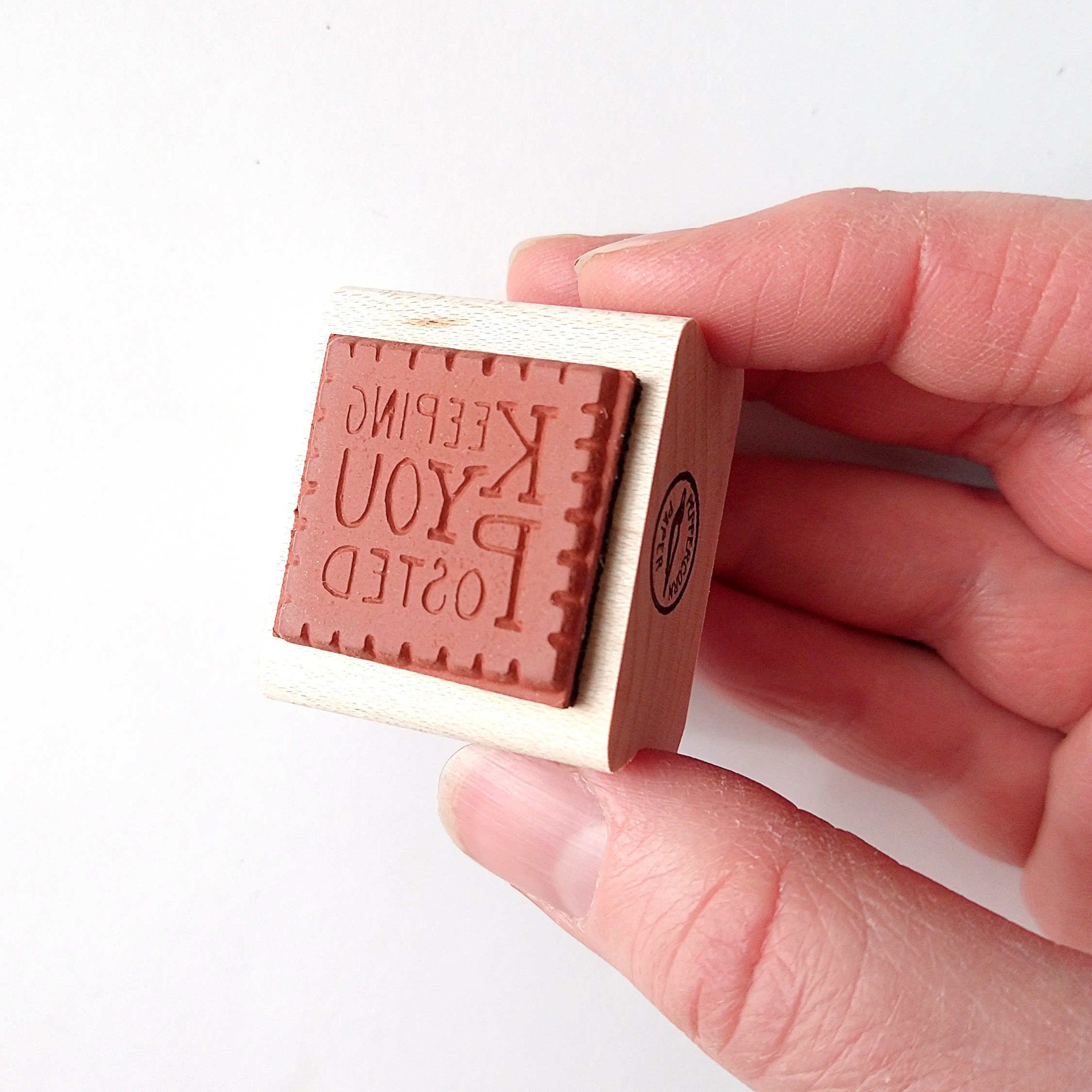 Keeping You Posted Rubber Stamp - Etsy