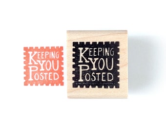 Keeping You Posted Postcard, Postage Stamp Postcard, Postcrossing Stamp ...