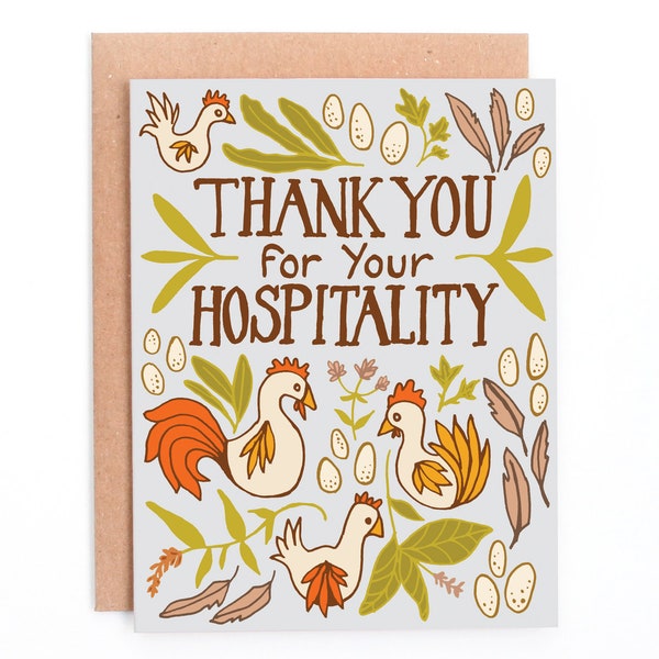 Hospitality Card - Etsy