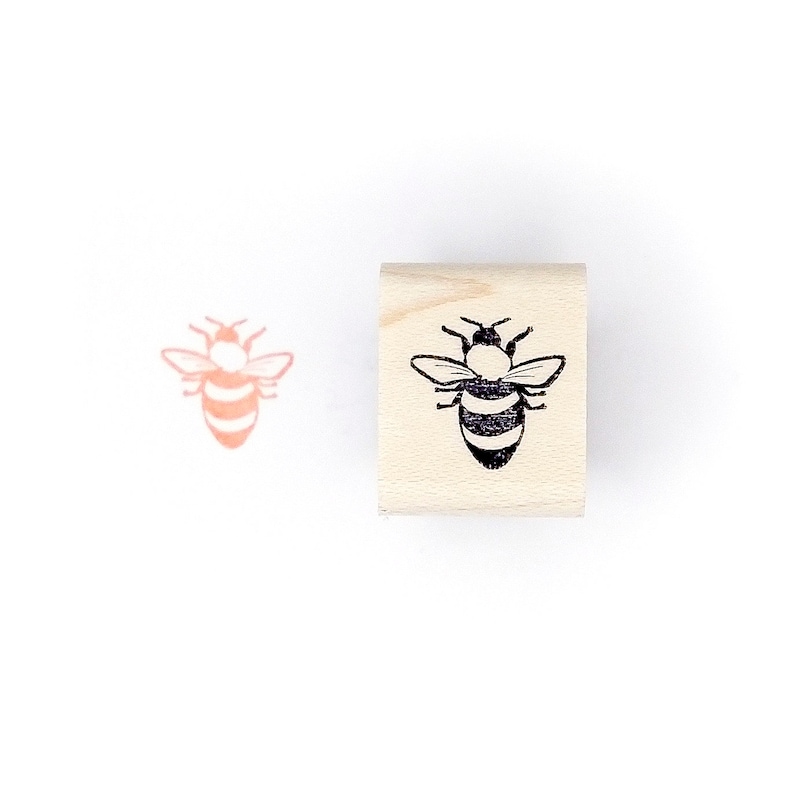 Bee Rubber Stamp - Etsy