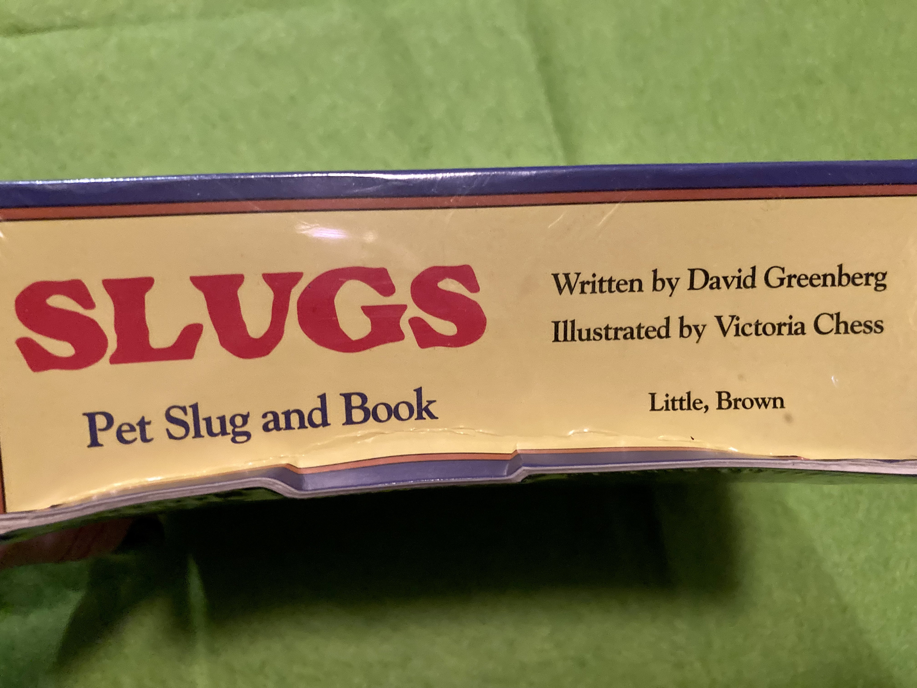 Vtg SLUGS Your Very Own Book and Pet Slug Plush by David Greenberg ...