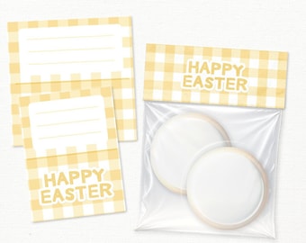 3" Happy Easter Treat Topper Printable Treat Bag Toppers- Easter Pink ...