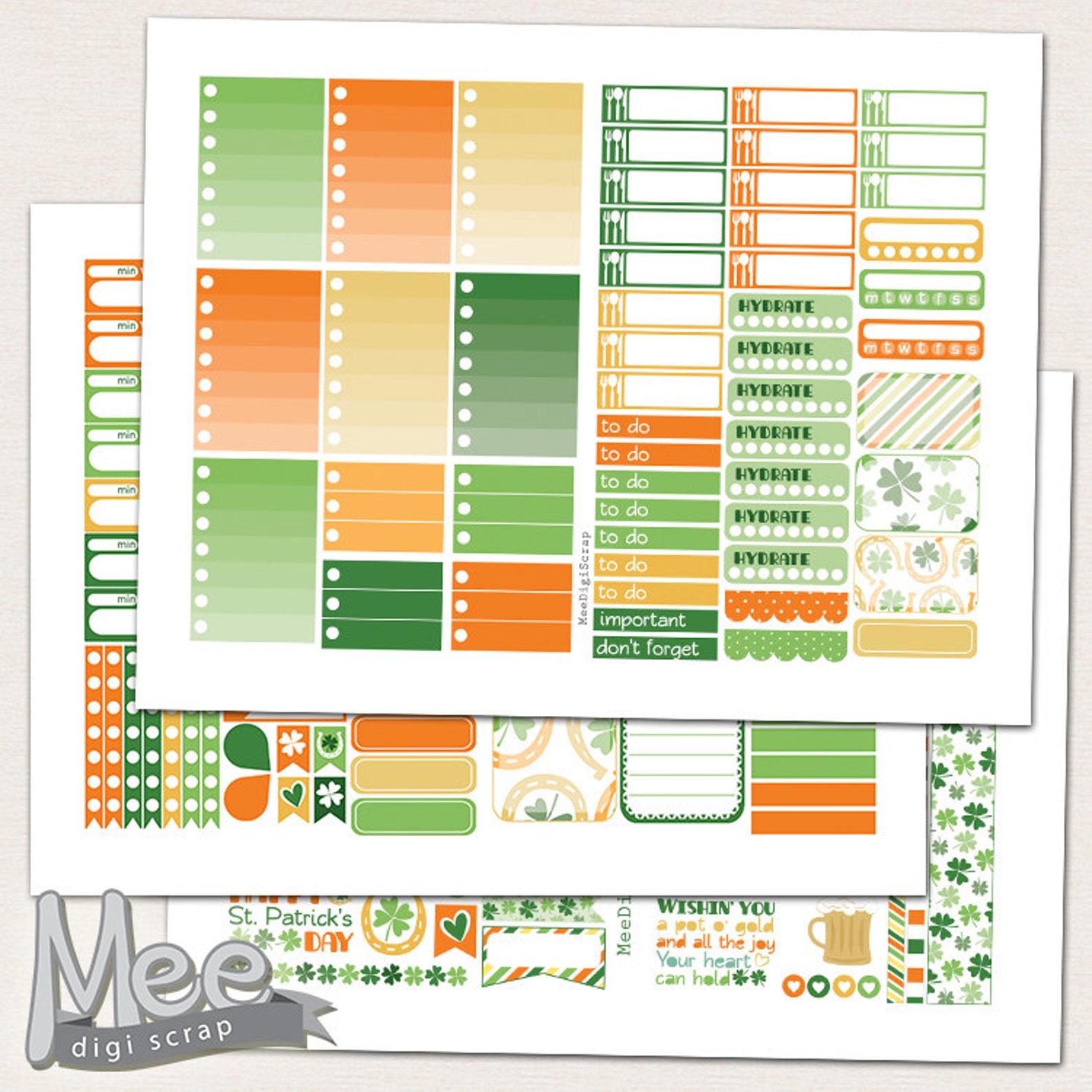 March Planner Stickers Printable for Use in Happy Plannerst. - Etsy